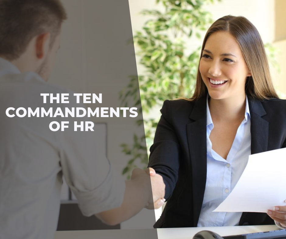 The 10 Commandments of HR | Powermax Consulting Group, Inc.